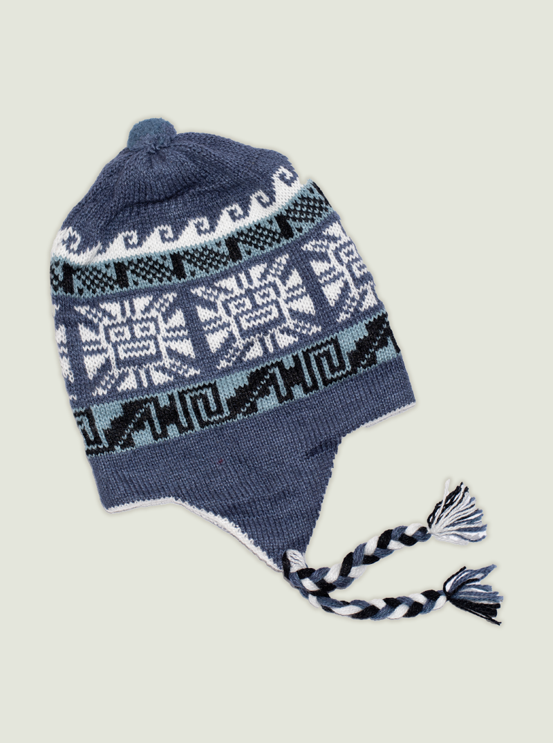Reversible Blue Alpaca Hat – Gamboa