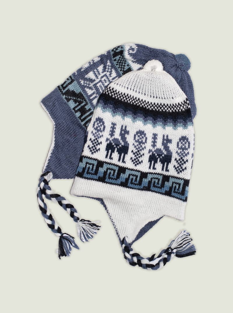 Reversible Blue Alpaca Hat – Gamboa