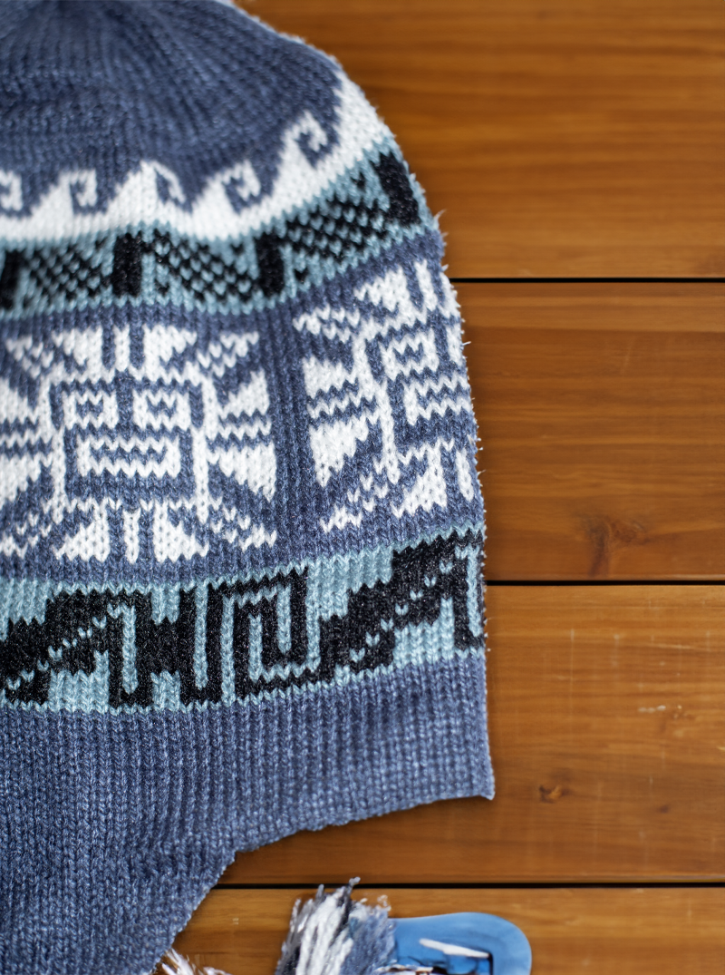 Reversible Blue Alpaca Hat – Gamboa