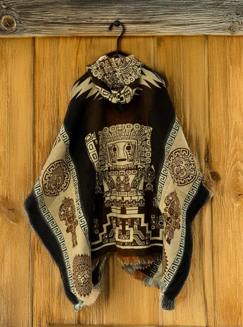 Authentic Mexican Poncho for Men | Aztek Figures – Gamboa