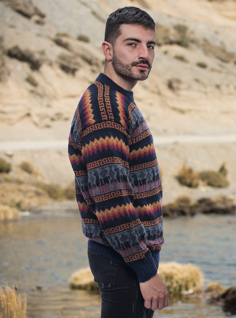 Andean Alpaca Sweater for Men – Gamboa
