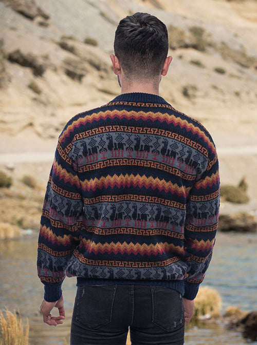 Andean Alpaca Sweater for Men – Gamboa